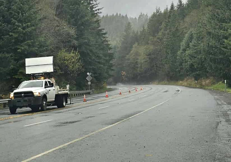 Infamous 'Bump' Somewhat Back on N. Oregon Coast Highway